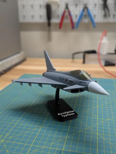 Eurofighter Typhoon Plane Kit Card - Free 3D Print Model - MakerWorld