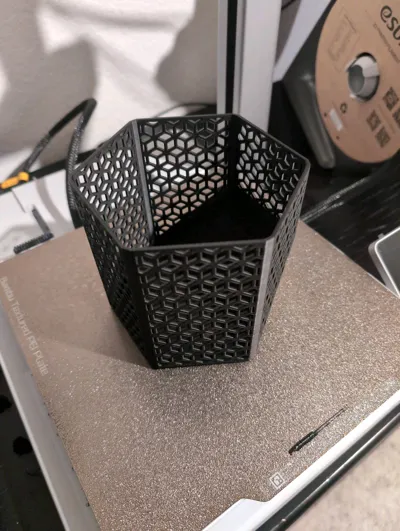 Hexagon Design Desk Organizer by KL Worx MakerWorld: Download Free 3D ...