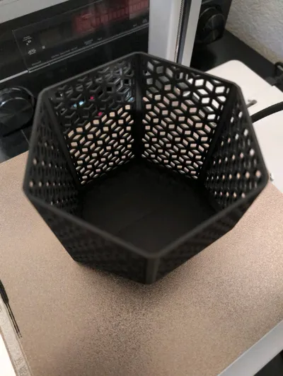 Hexagon Design Desk Organizer by KL Worx MakerWorld: Download Free 3D ...