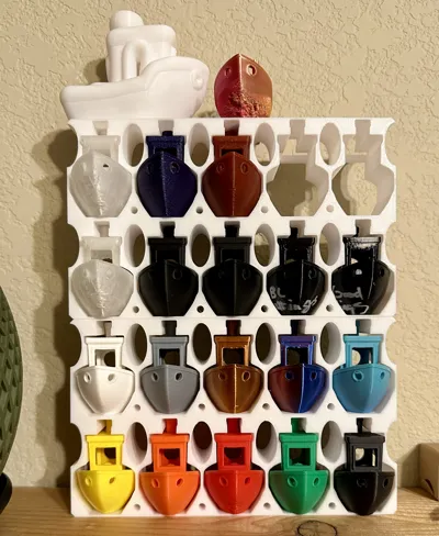 3D Benchy Dry Dock Display Stand Remixed by user_3759171014 - MakerWorld