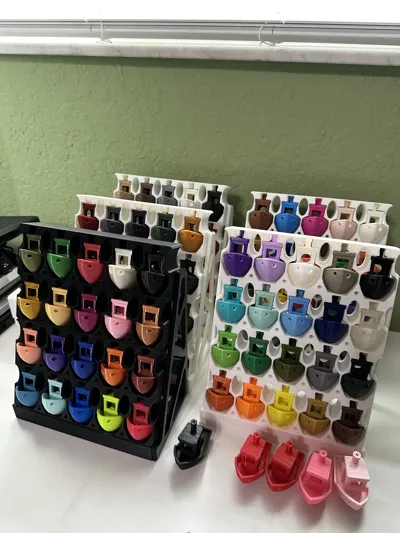 3D Benchy Dry Dock Display Stand Remixed by 3D Print Burgas MakerWorld ...