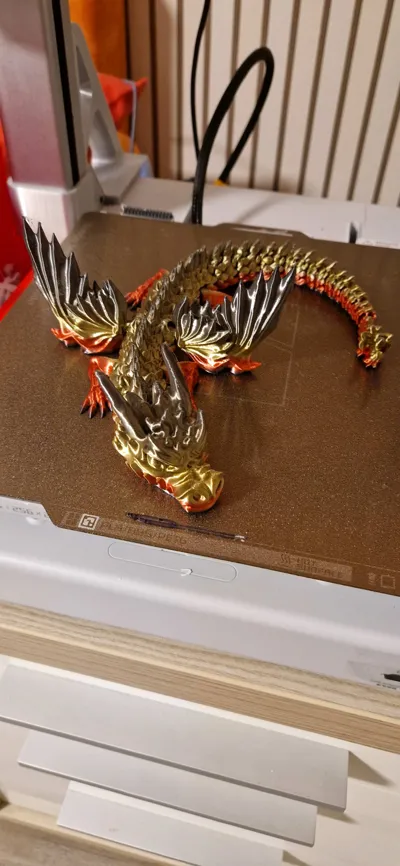 Winged Wyvern ~ Articulated Print-in-Place Dragon - Free 3D Print Model ...