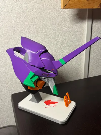 EVA01 Head Bust - No AMS Required - Free 3D Print Model - MakerWorld