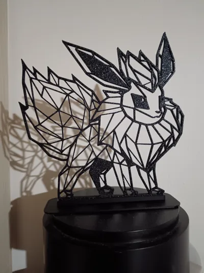 Geometric Low Poly Flareon by PhaseworksCA - MakerWorld
