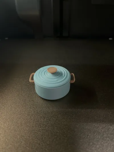 Mini Dutch Oven Cast Iron Pot For Doll house by Printed a mini ...