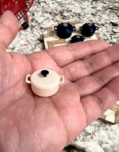 Mini Dutch Oven Cast Iron Pot For Doll house by Printed a mini ...