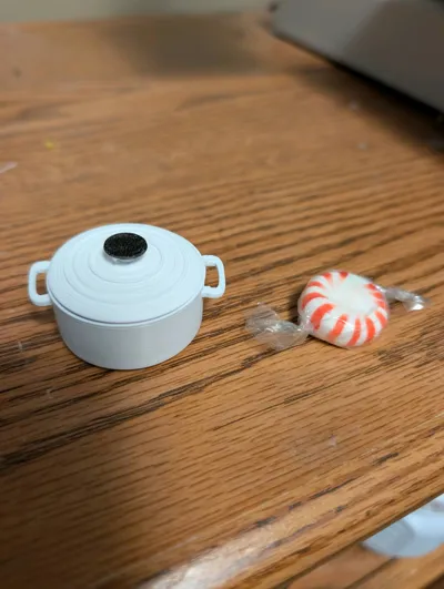 Mini Dutch Oven Cast Iron Pot For Doll house by Printed a mini ...