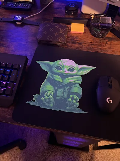 Star Wars (Inspired) "Baby Yoda Jedi Training" HueForge Grogu by Chris ...