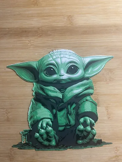 Star Wars (Inspired) "Baby Yoda Jedi Training" HueForge Grogu by Chris ...