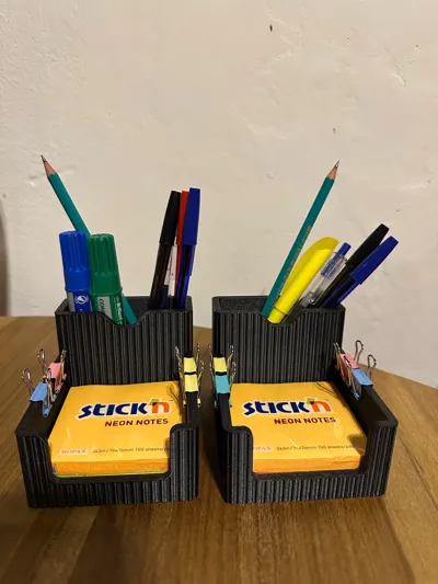 Post-it Desk Organizer by ARTICAT MakerWorld: Download Free 3D Models