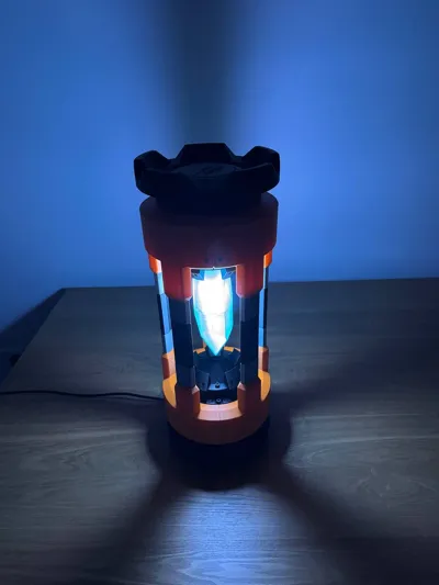 Satisfactory Power Shard lamp - Free 3D Print Model - MakerWorld