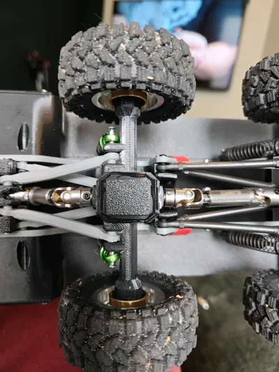 TRX4M axle set - 4x4, 6x6, 8x8, All-wheel steer - Free 3D Print Model ...