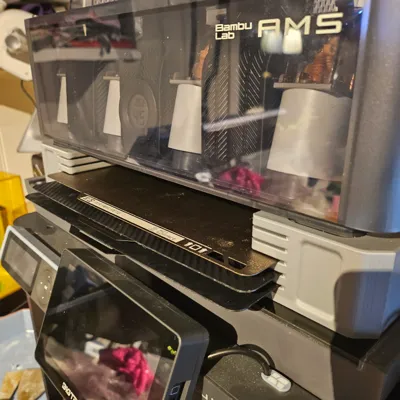 Under AMS Build Plate Storage - No Side Mounts - Bambu Lab P1S, X1C ...