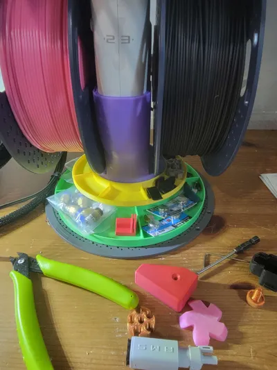 AMS Lite Vertical Stand - Uses a Bambu Spool Base! by Syphen Guitar ...