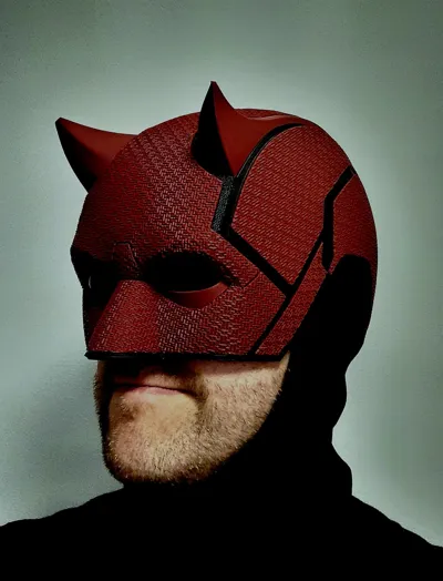DareDevil Born Again Textured Cowl - Free 3D Print Model - MakerWorld