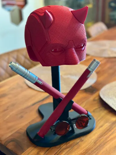 DareDevil Born Again Textured Cowl - Free 3D Print Model - MakerWorld