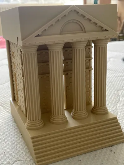 Book Nook Lamp. Roman temple Bookend for Bookshelf by Abstractia Design ...