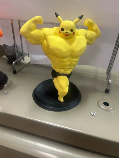 Ultra swole Pikachu - Free 3D Print Model - MakerWorld
