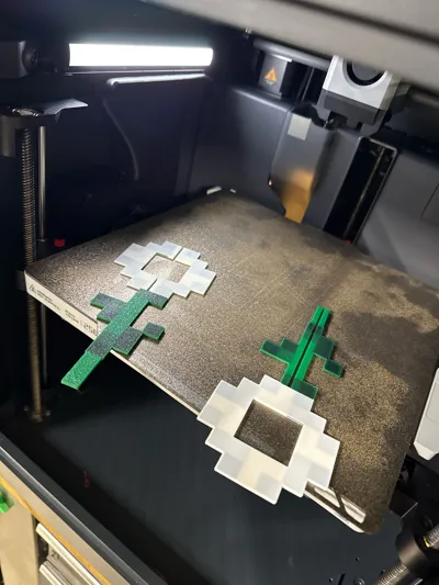 Minecraft Flowers with Pot by create3d.co MakerWorld: Download Free 3D Models