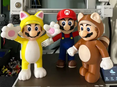 Cat Mario ( Super Mario 3D World ) by Playco3D MakerWorld: Download ...