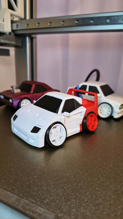 Tooned Ferrari F40 by soarpix MakerWorld: Download Free 3D Models