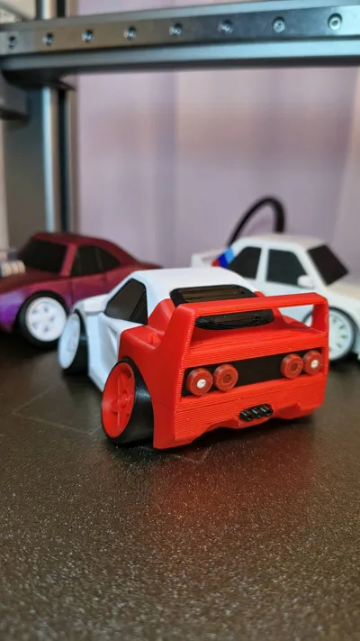 Tooned Ferrari F40 by soarpix MakerWorld: Download Free 3D Models