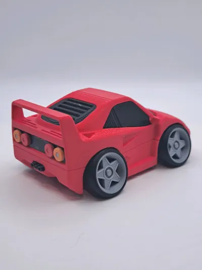 Tooned Ferrari F40 by soarpix MakerWorld: Download Free 3D Models