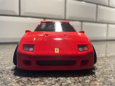 Tooned Ferrari F40 - Free 3D Print Model - MakerWorld