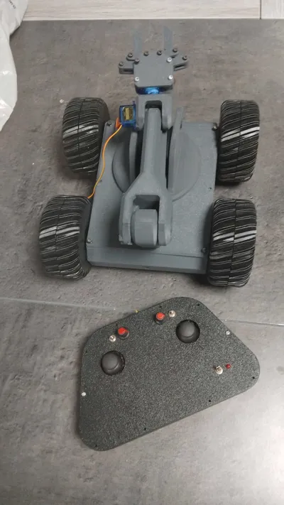 RC Rover with Robot Arm 6 DOF - Free 3D Print Model - MakerWorld