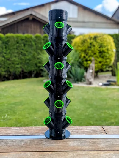 Modular Hydroponics Tower V2 - Free 3D Print Model - MakerWorld