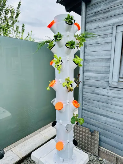 Vertical Garden - Large Hydroponic Vegetable Tower - Free 3D Print ...