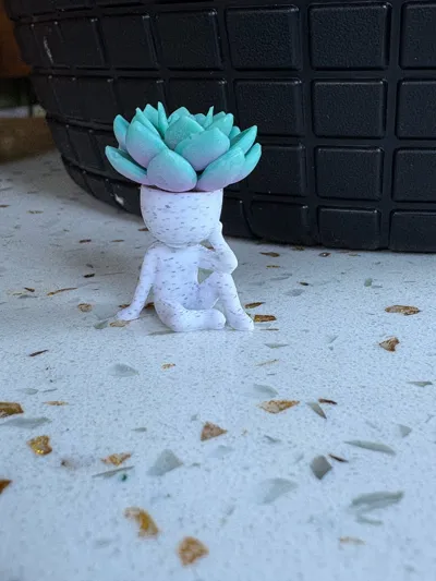 THINKER PLANTER - Free 3D Print Model - MakerWorld