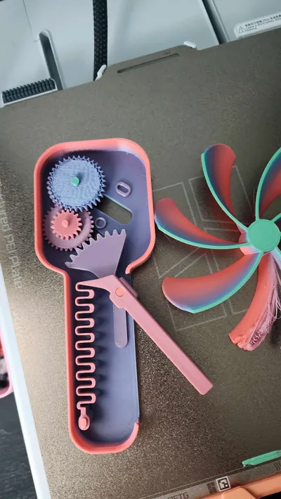 Manual Fan V2.0 - Free 3D Print Model - MakerWorld