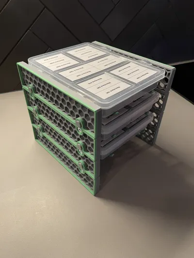 sturdy shelf for Werckmann organizer boxes by LucMeister - MakerWorld