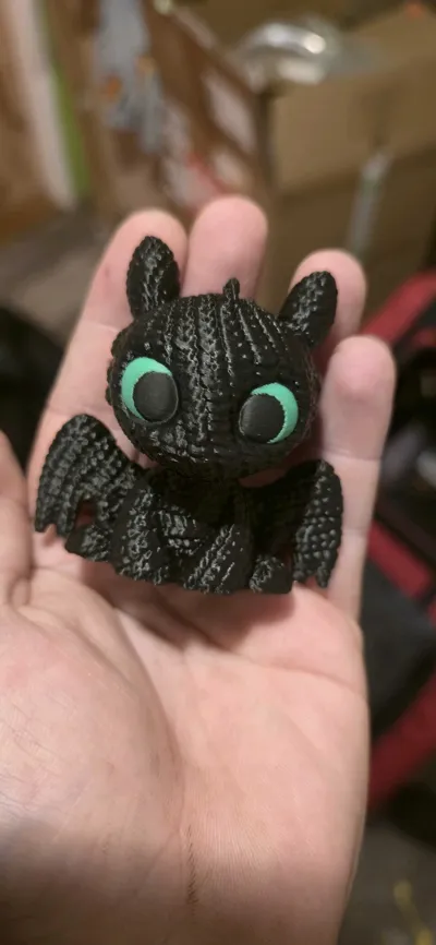 Cute Toothless Night fury Knitted by Printpals MakerWorld: Download ...
