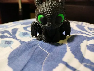 Cute Toothless Night fury Knitted by Printpals MakerWorld: Download ...