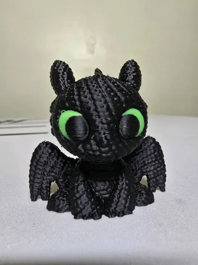 Cute Toothless Night fury Knitted by Printpals MakerWorld: Download ...