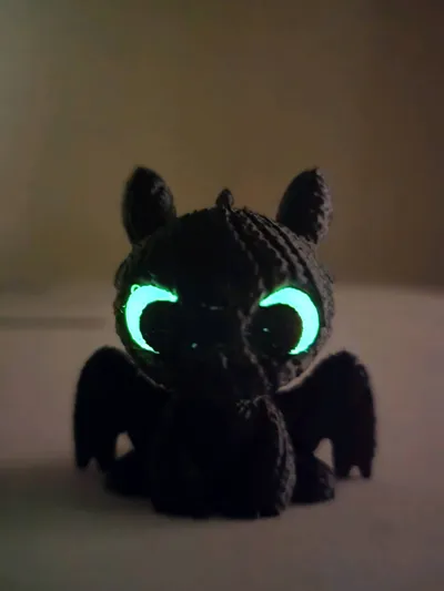 Cute Toothless Night fury Knitted by Printpals MakerWorld: Download ...