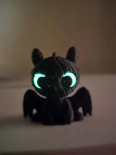 Cute Toothless Night fury Knitted by Printpals MakerWorld: Download ...