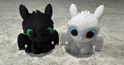 Cute Toothless Night fury Knitted by Printpals MakerWorld: Download ...