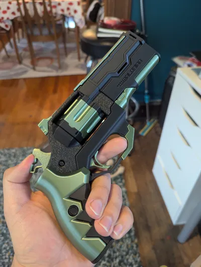 Cyberpunk 2077 – Malorian Overture Short Barrel - Free 3D Print Model ...