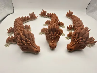 Crystalline Dragon winged and wingless - A1 mini! by Insectium3D ...