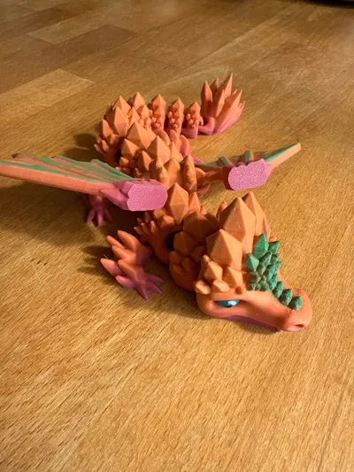 Crystalline Dragon winged and wingless - A1 mini! by Insectium3D ...