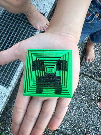 Moving Square Fidget Minecraft Creeper - Free 3D Print Model - MakerWorld