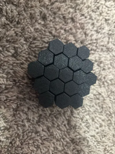 Honeycomb Fidget - Large Vertical Flush Object - Free 3D Print Model ...