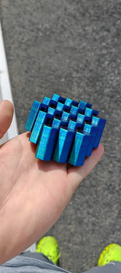 Honeycomb Fidget - Large Vertical Flush Object - Free 3D Print Model ...