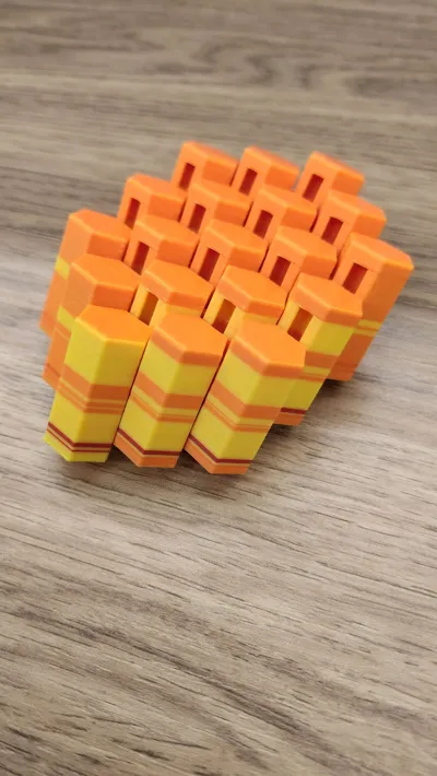 Honeycomb Fidget - Large Vertical Flush Object - Free 3D Print Model ...