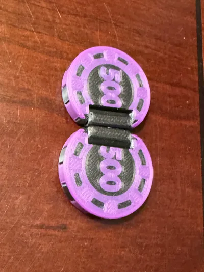 Slip and slide Casino Poker Chip Fidget Bitcoin,$€ by taylormadearmy ...