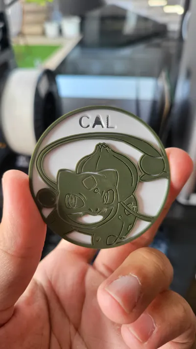 Bulbasaur Pokemon Coin by joeythatoneguy - MakerWorld