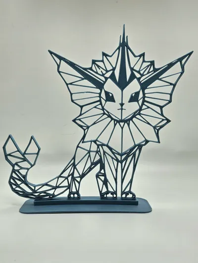 Geometric Low Poly Vaporeon by PhaseworksCA - MakerWorld